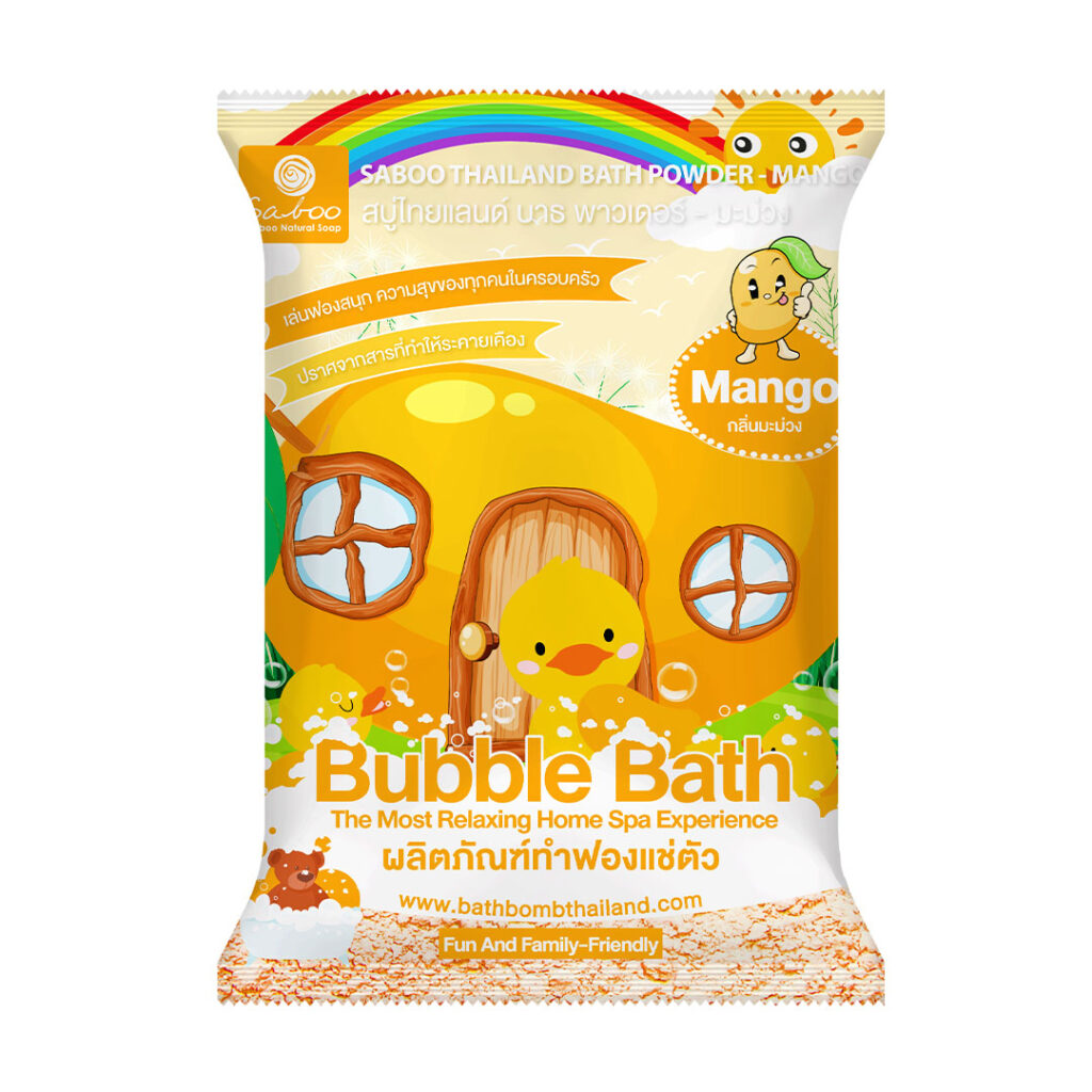 Bubble Bath Powder – Mango 100g – Bathbomb Thailand