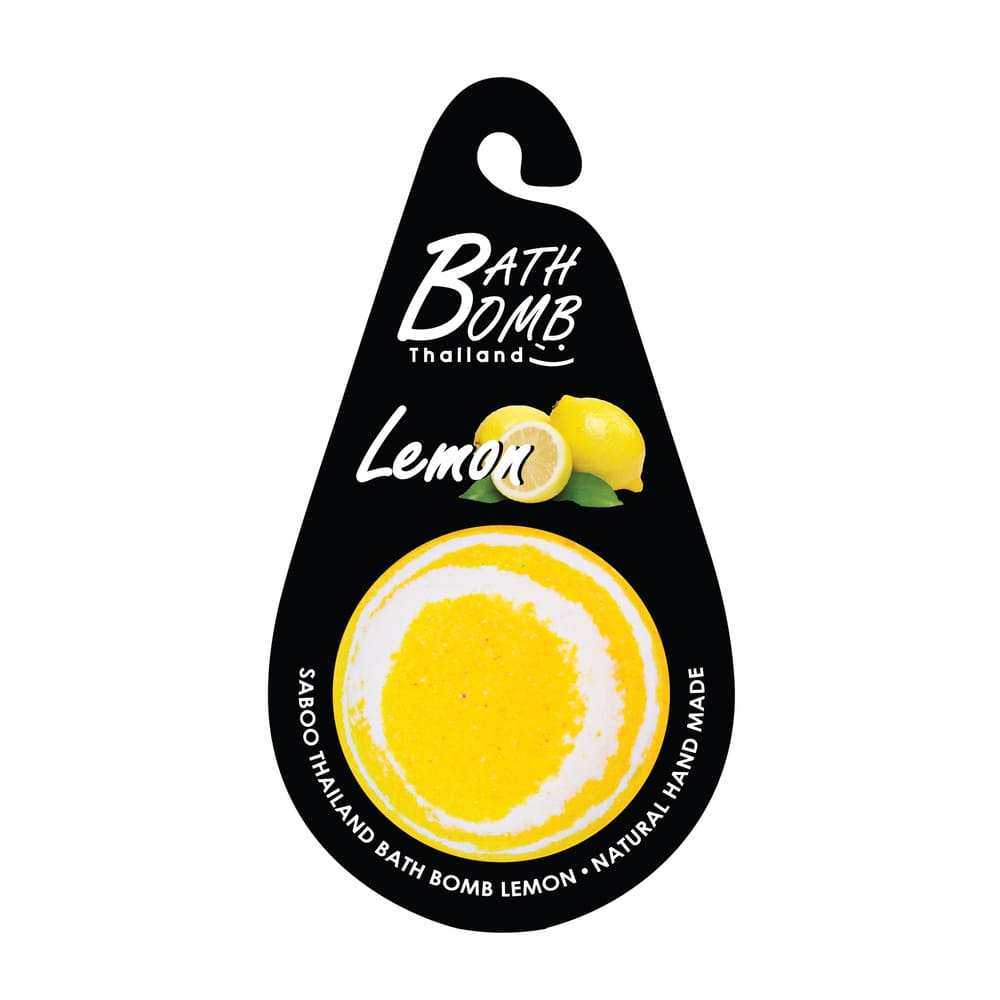 Saboo Natural Bath Bomb (35g) – Lemon – Bathbomb Thailand