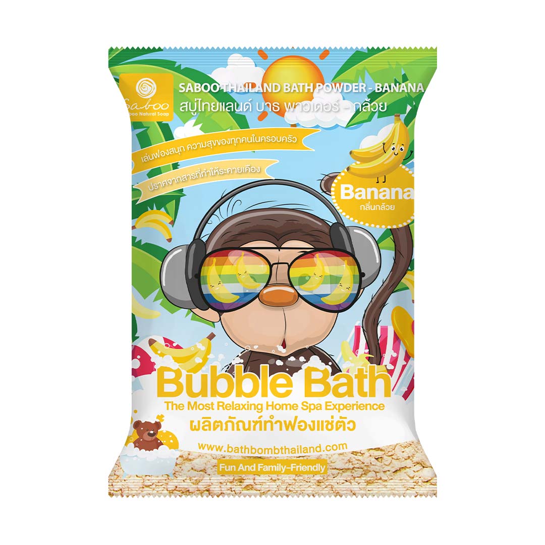 BUBBLE BATH POWDER – BANANA 100g – Bathbomb Thailand